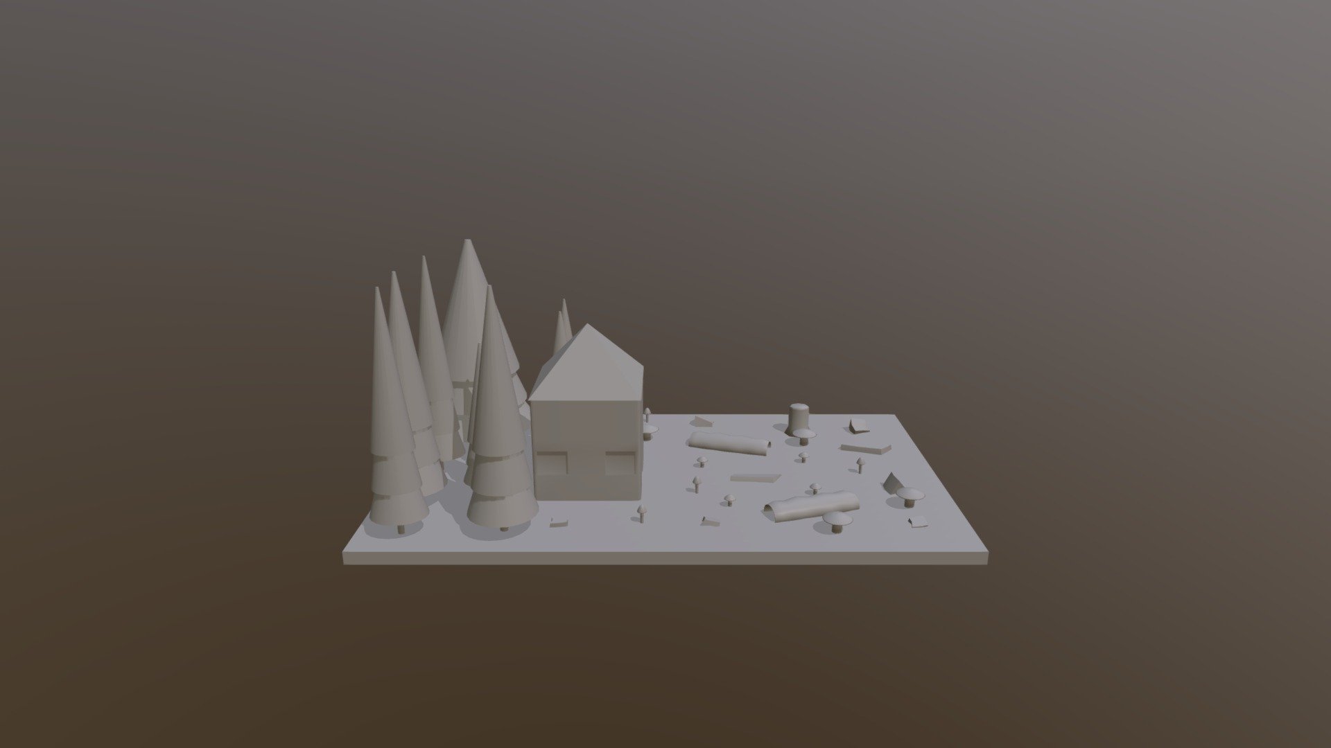 Forest Environment - 3D model by JoshBaysore [9bde558] - Sketchfab