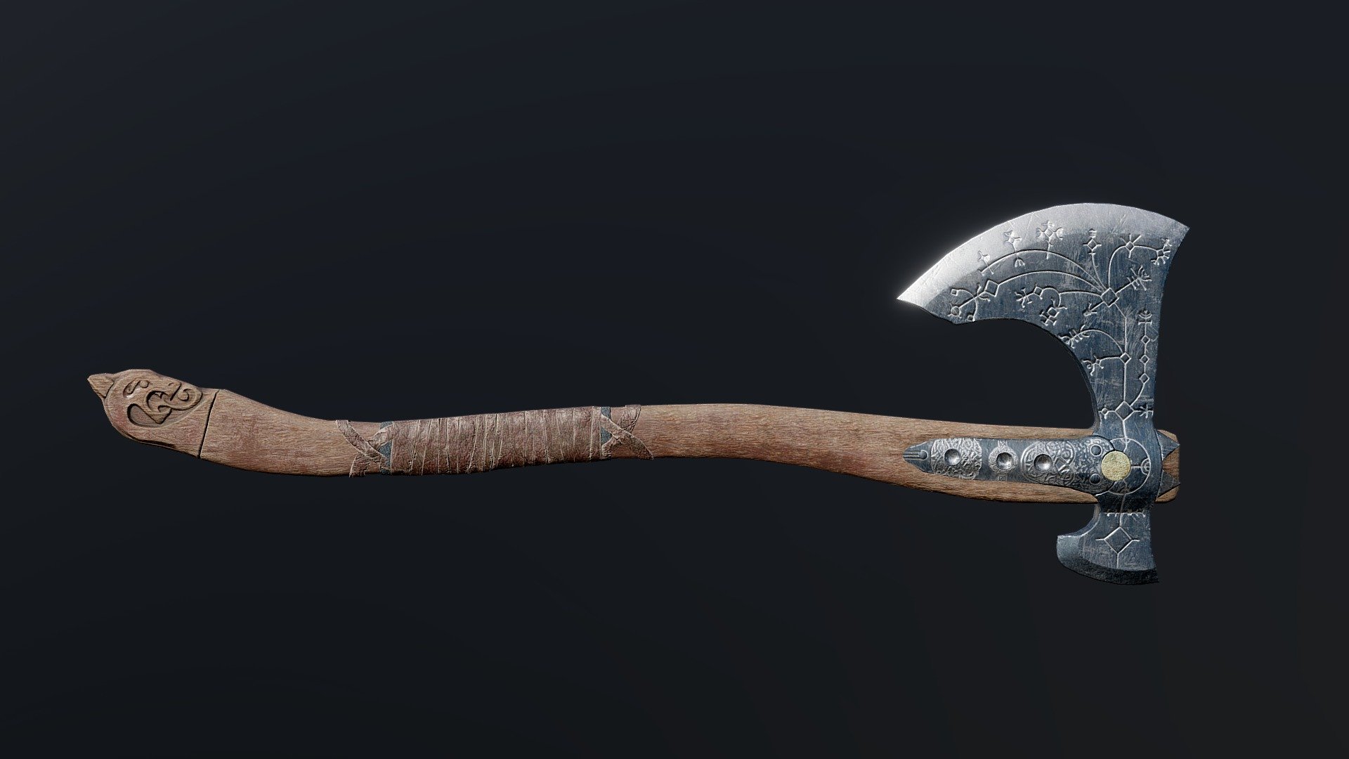 Leviathan Axe - God of War - 3D model by Viktor Pecsi (@pecsiviktor3d ...