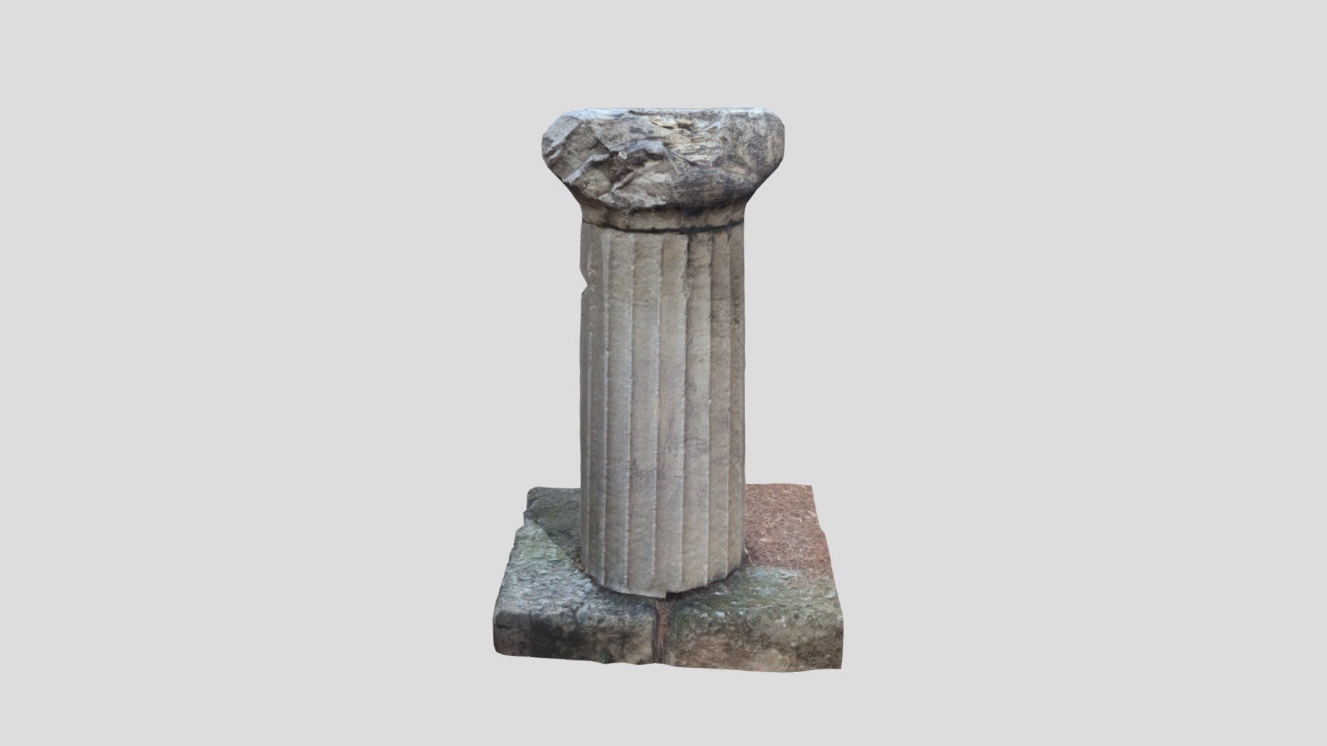 Greek pillar from Agora, Athens - Download Free 3D model by aonia ...