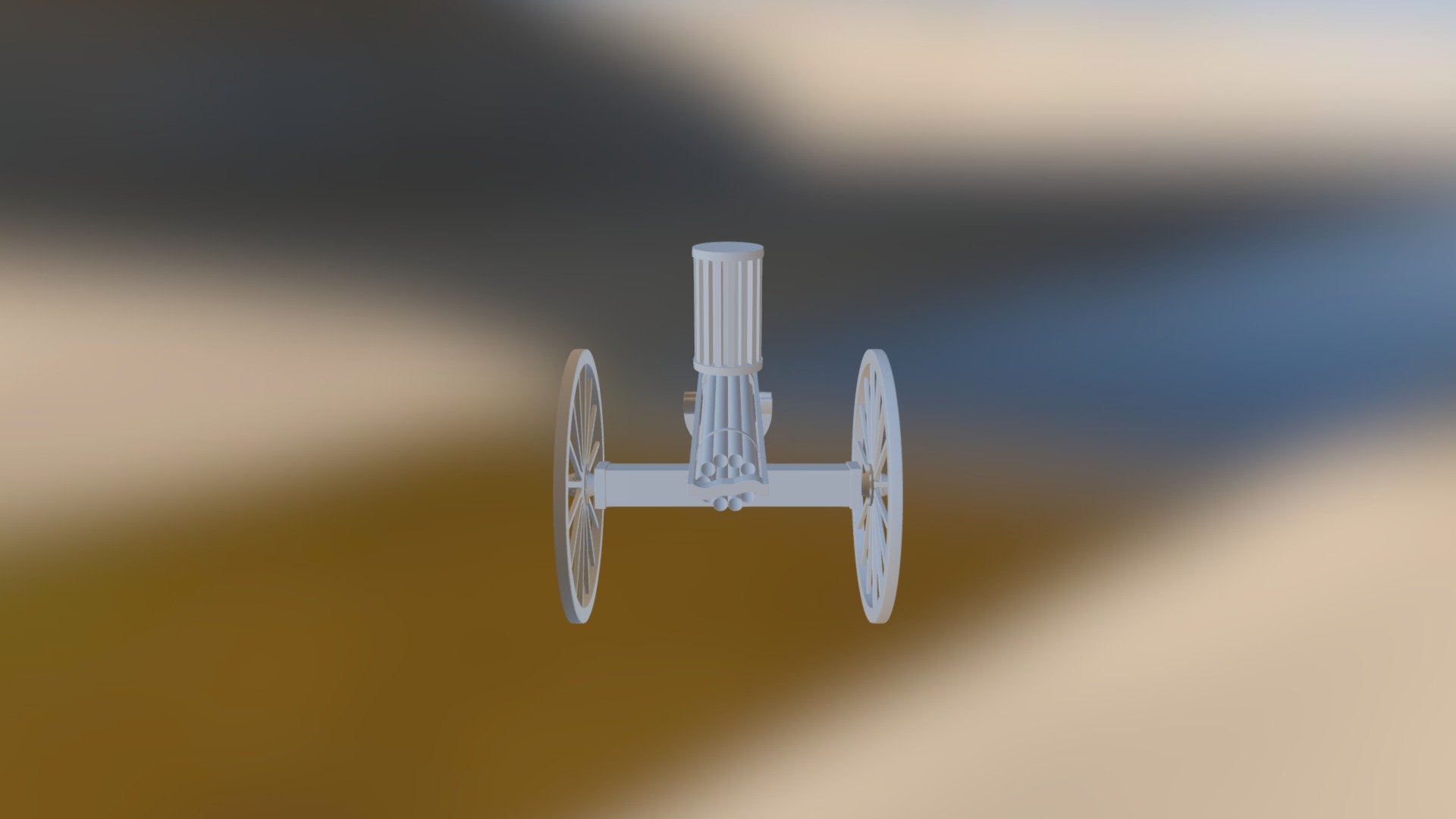 Gatling Gun - Download Free 3D model by ricky.dorey [9be09b0] - Sketchfab