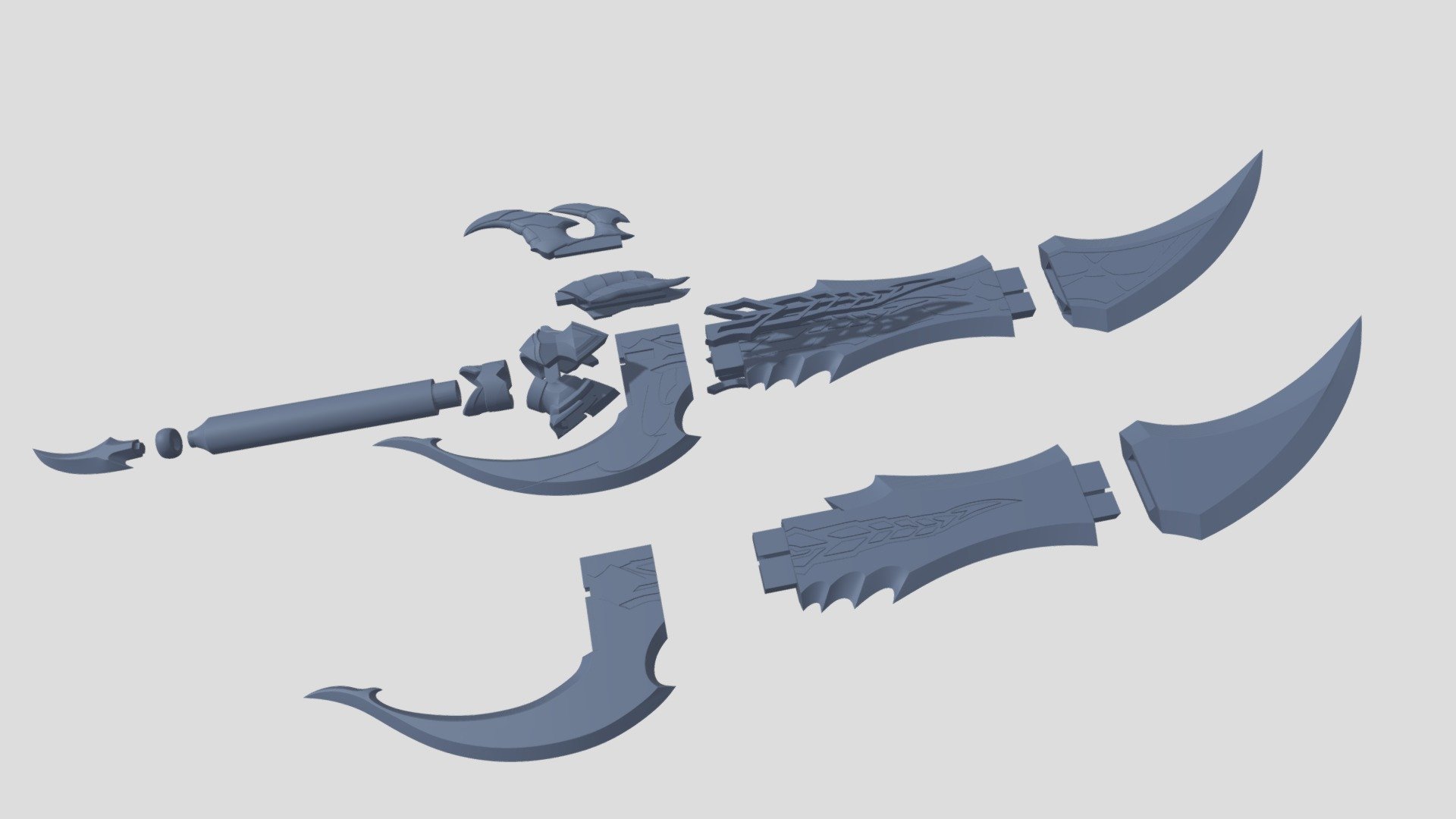 Kasaka's Venom Fang - 3d printing - Buy Royalty Free 3D model by Nikra ...