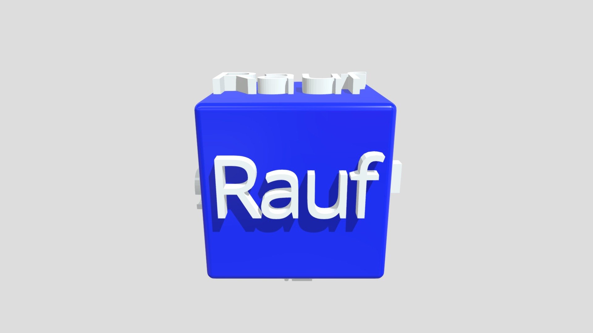 Rauf Facebook 3d logo - Download Free 3D model by RAUF BAHERUNI ...