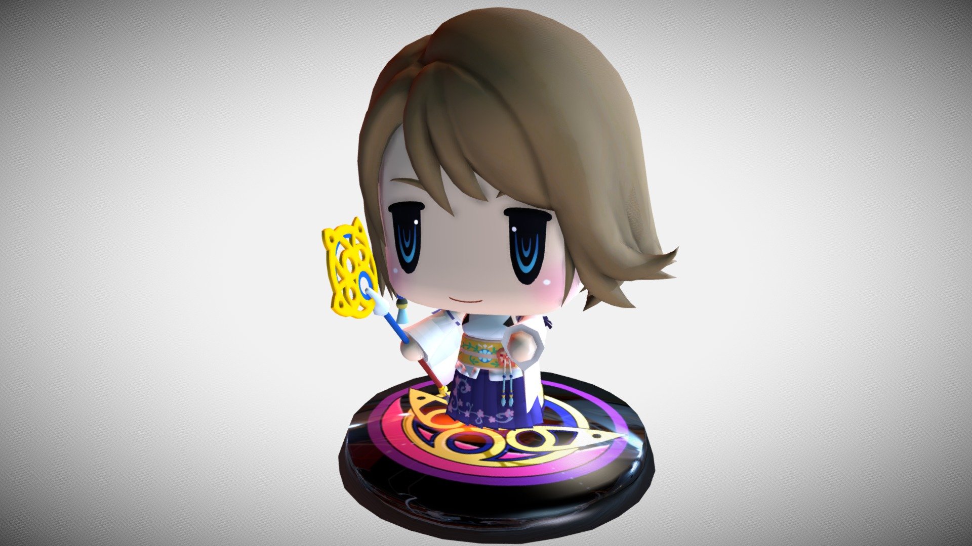 Yuna Figure (World of Final Fantasy) - Download Free 3D model by Robduc ...