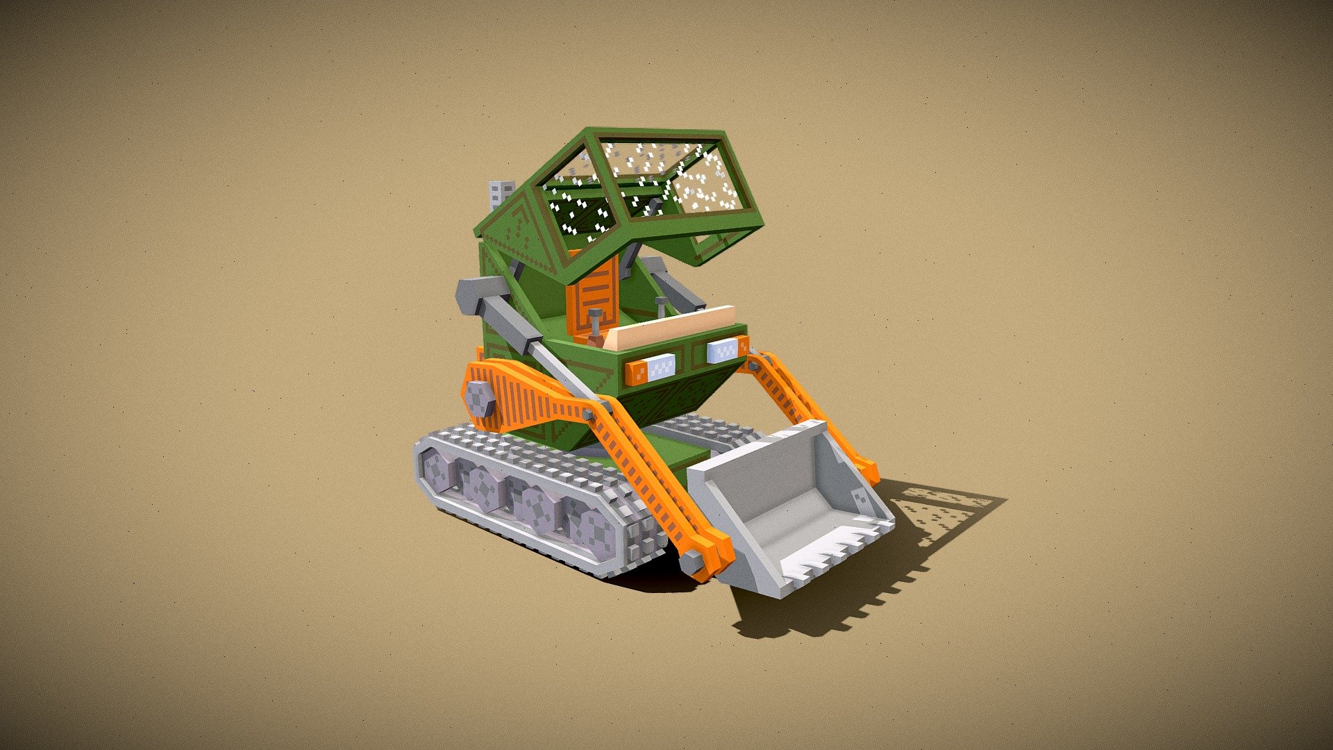 Low Poly Excavator - Download Free 3D model by FSkala [9be8a25] - Sketchfab
