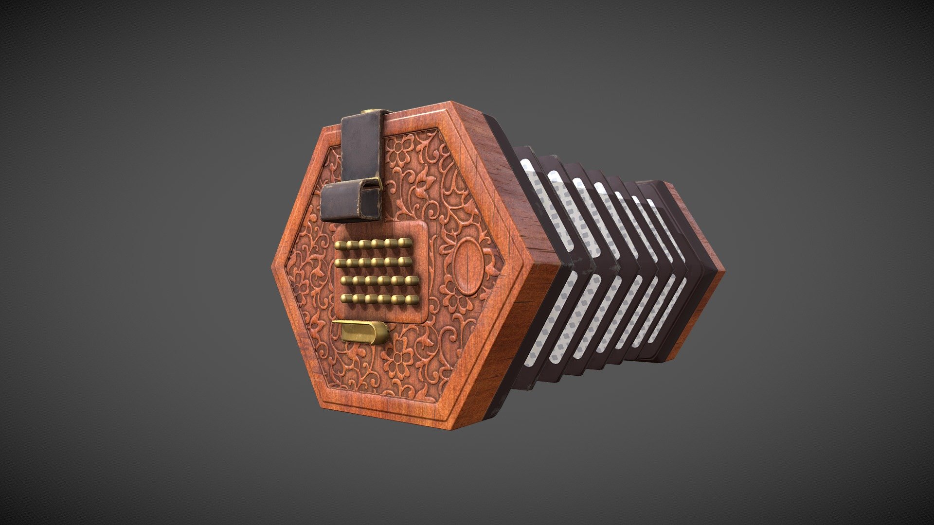 Concertina Instrument - Download Free 3D model by Pratibha (@Camay ...