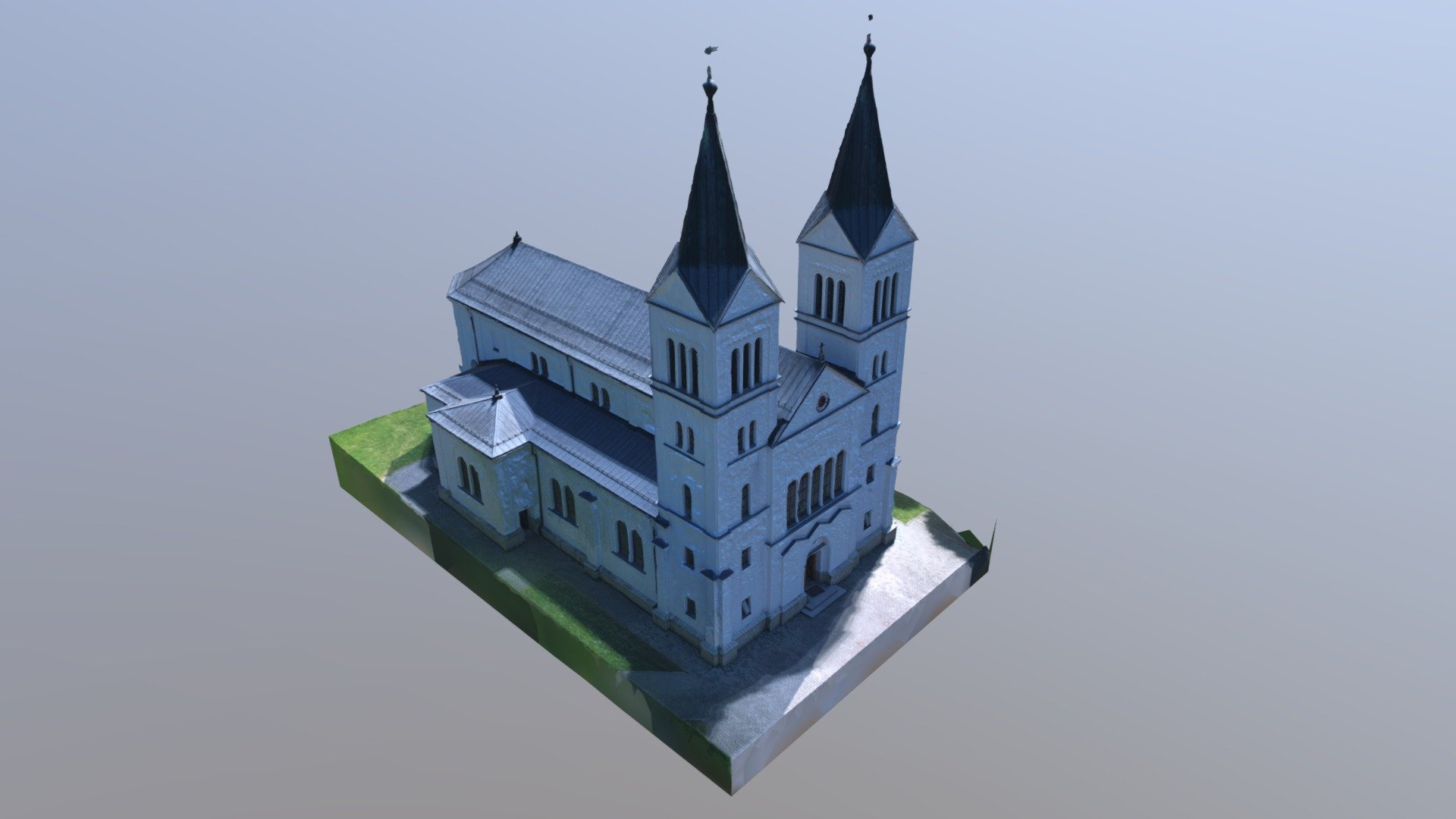Letnica Church - 3D model by Lorik Haxhiu (@lorikh) [9be90c2] - Sketchfab