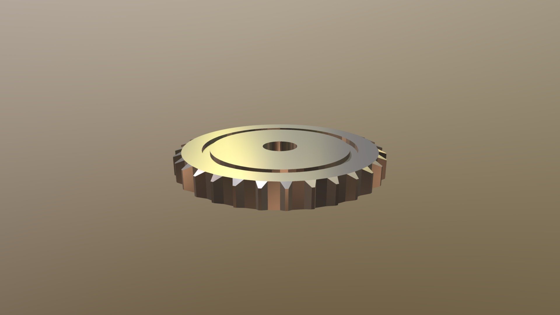 Simple Gear - 3D model by ahzkwid [9bea3f6] - Sketchfab