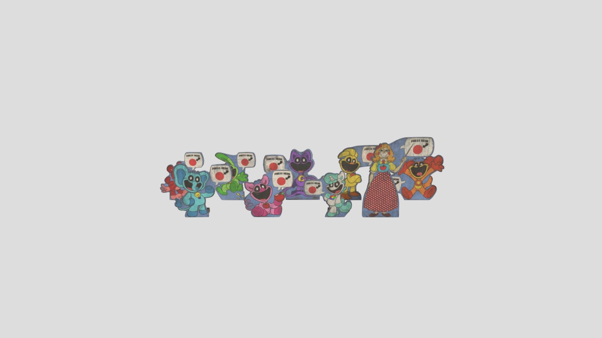 All Cutouts of poppy playtime Chp 3 - 3D model by Jelly master (@Misty ...