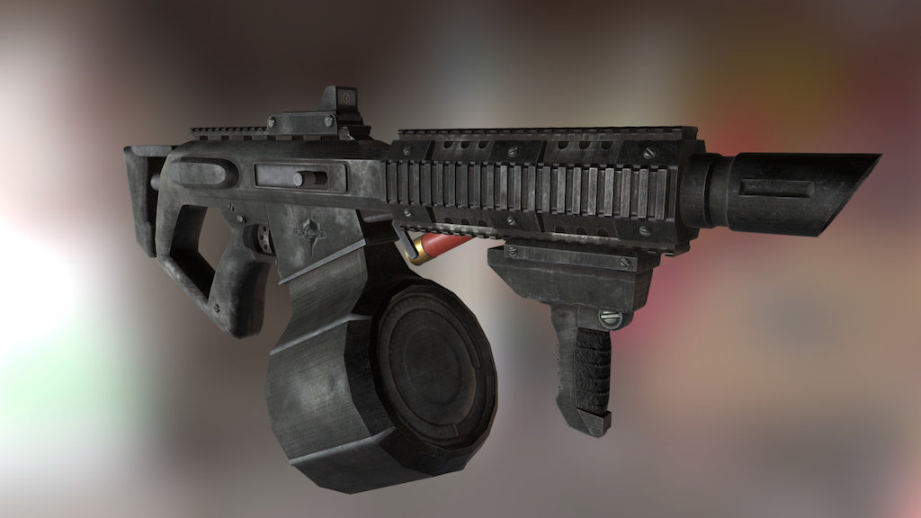 Riot Shotgun - 3D model by richardpatrick [9beadba] - Sketchfab