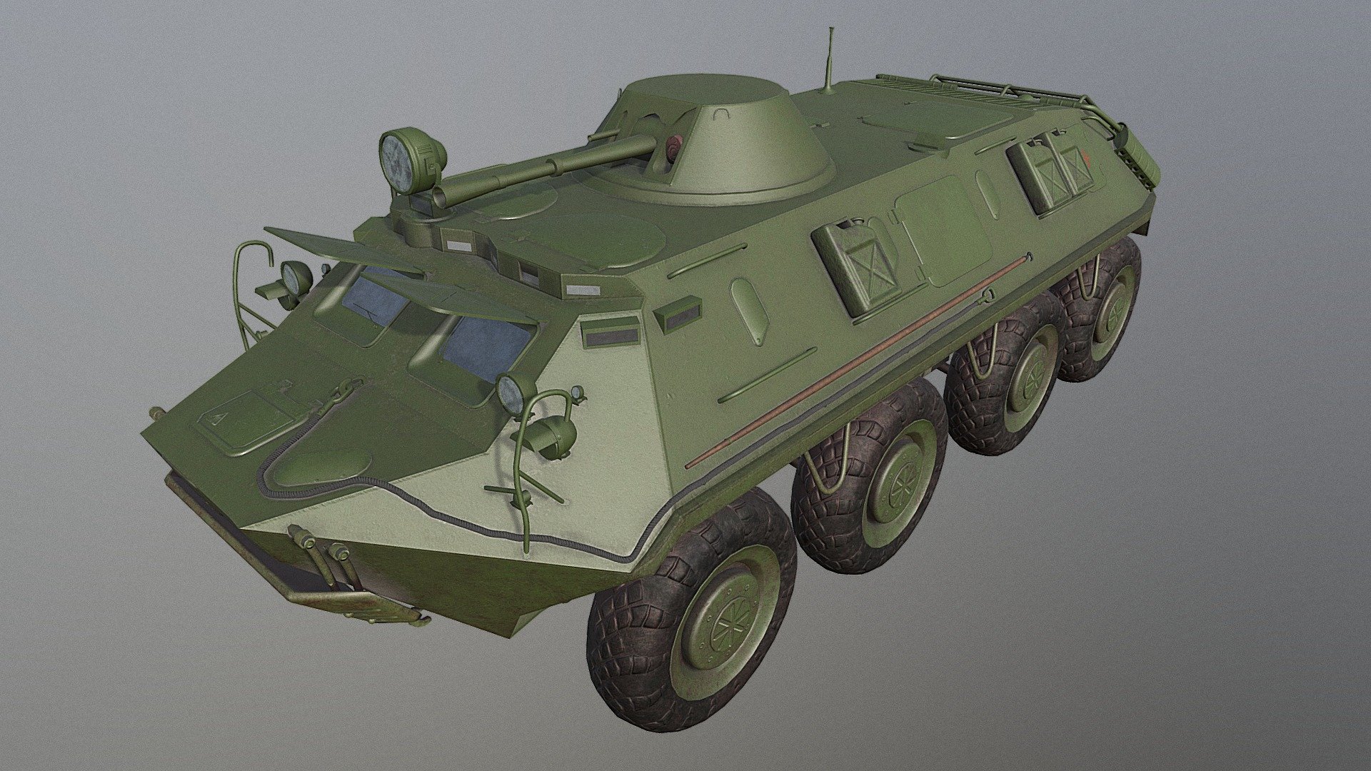 Armored personnel carrier - 60 (БТР-60) - 3D model by boris_from_south ...