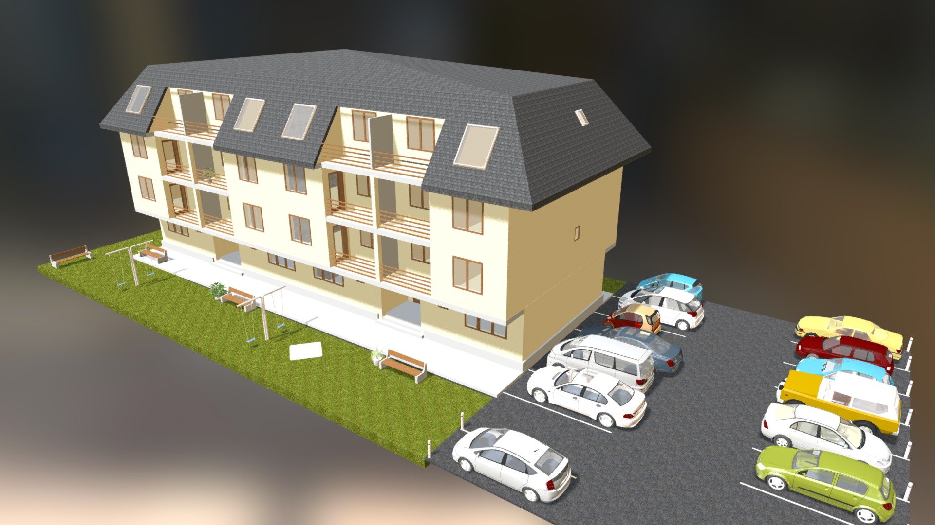 Bloc - 3D model by emilian (@emilian_cojocaru) [9bf0ffa] - Sketchfab