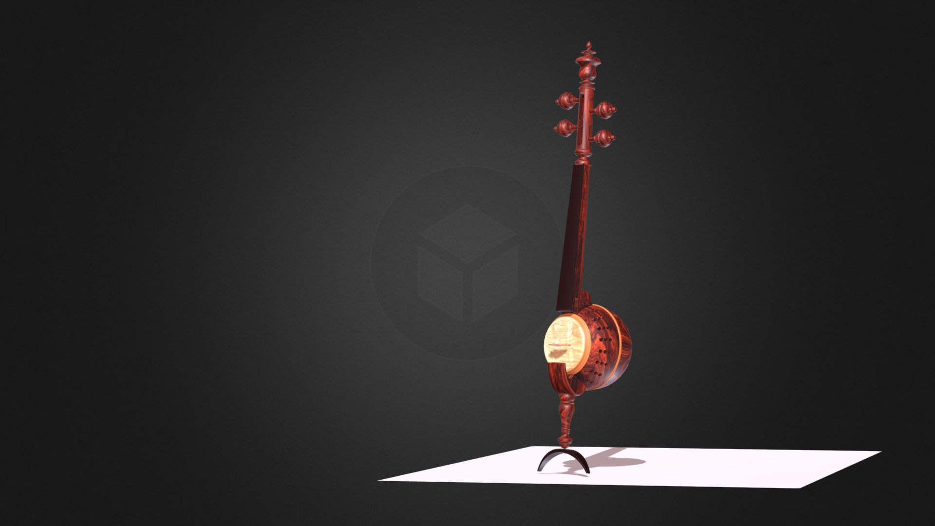 Ghijek (uyghur spike fiddle) - Download Free 3D model by licheong ...