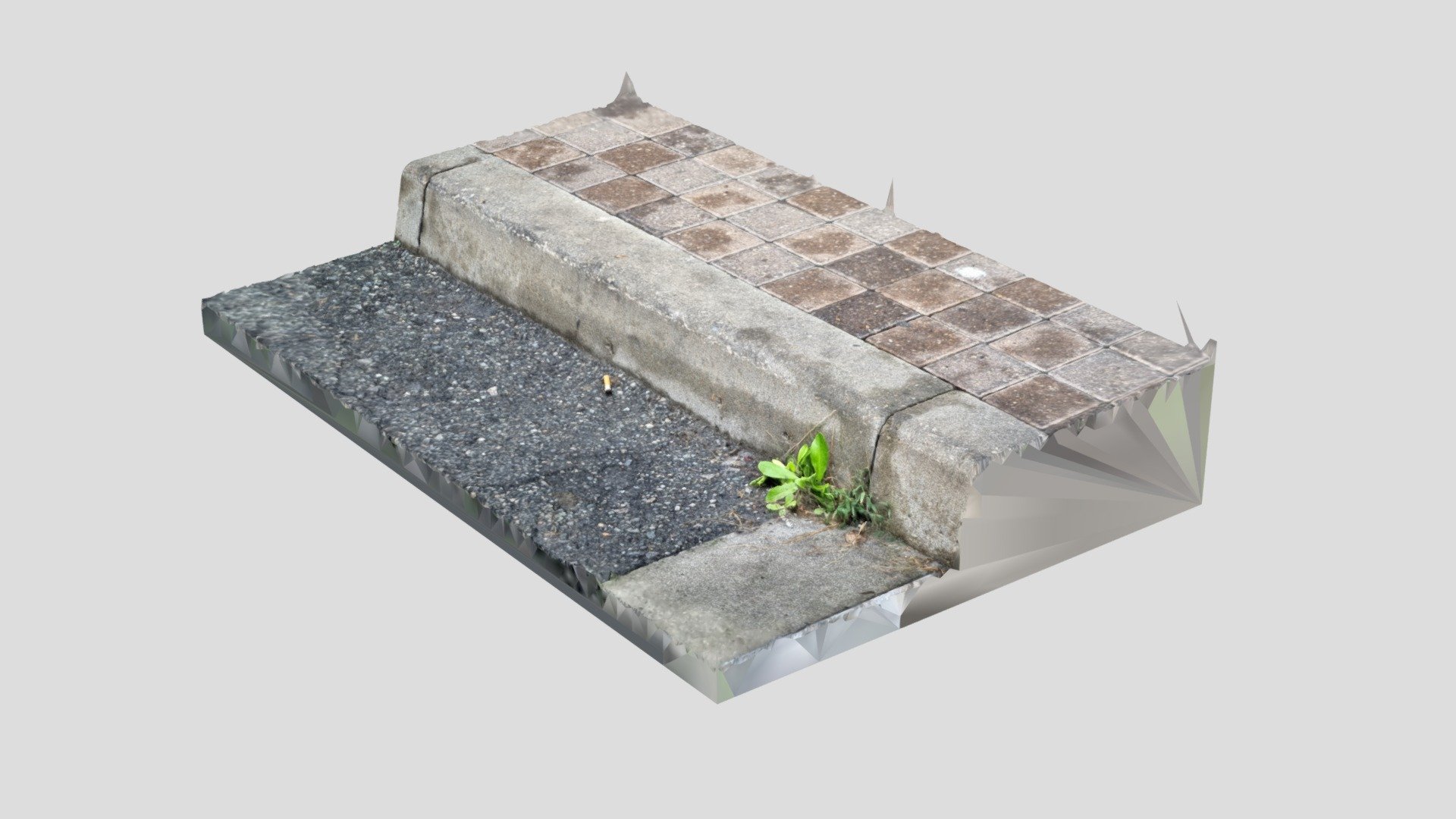 Street Curb Side - Download Free 3D model by Devansh Sharma (@sharma ...