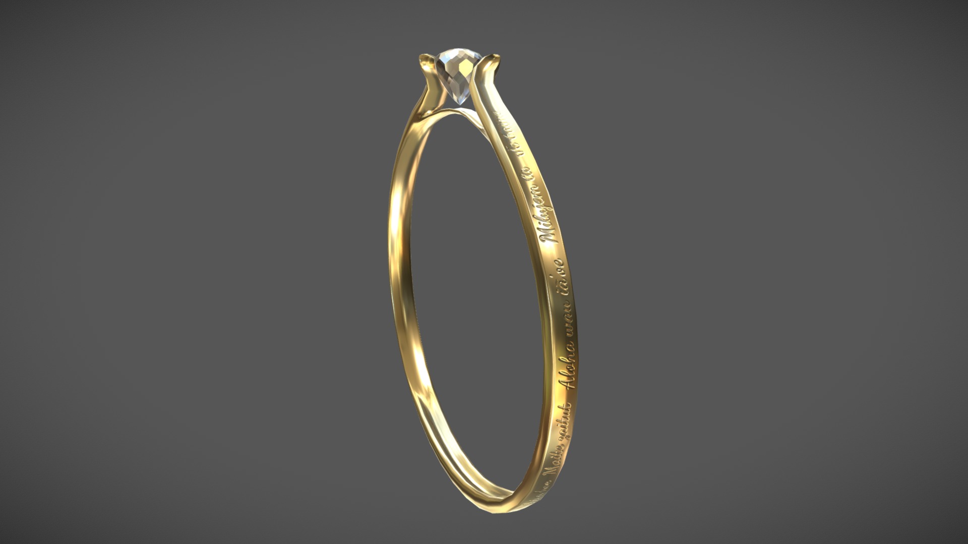 Fiancailles Ring - 3D model by Mathieu Godard (@Mathieu.Godard ...