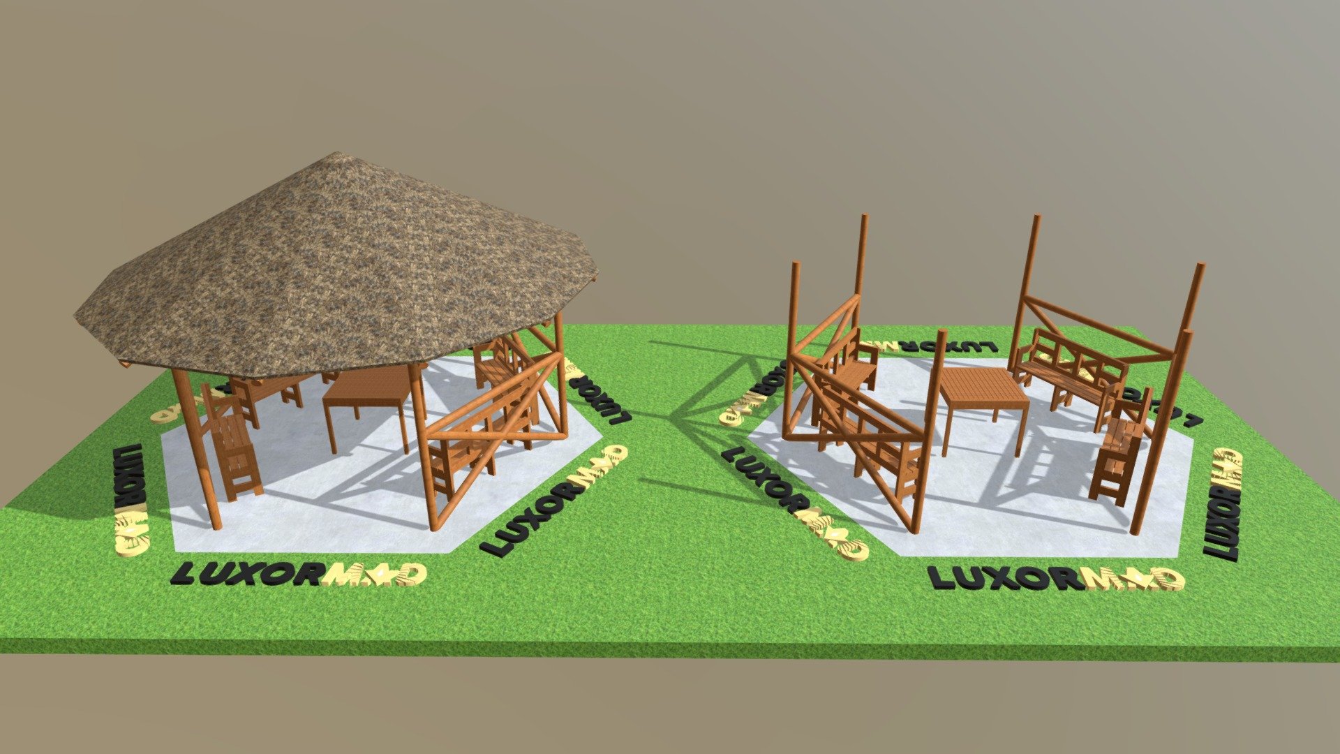 Quiosque Econet - 5 m de diâmetro - 3D model by Rafael Knelsen (@Rafael ...