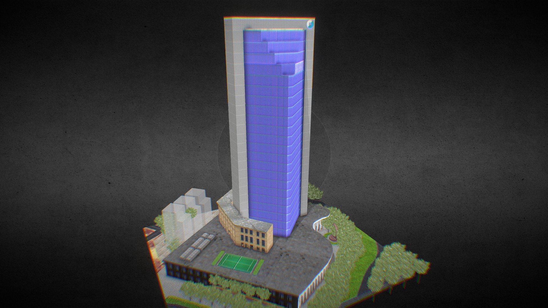 IRAS Building - 3D model by flysky12 [9bf44e2] - Sketchfab