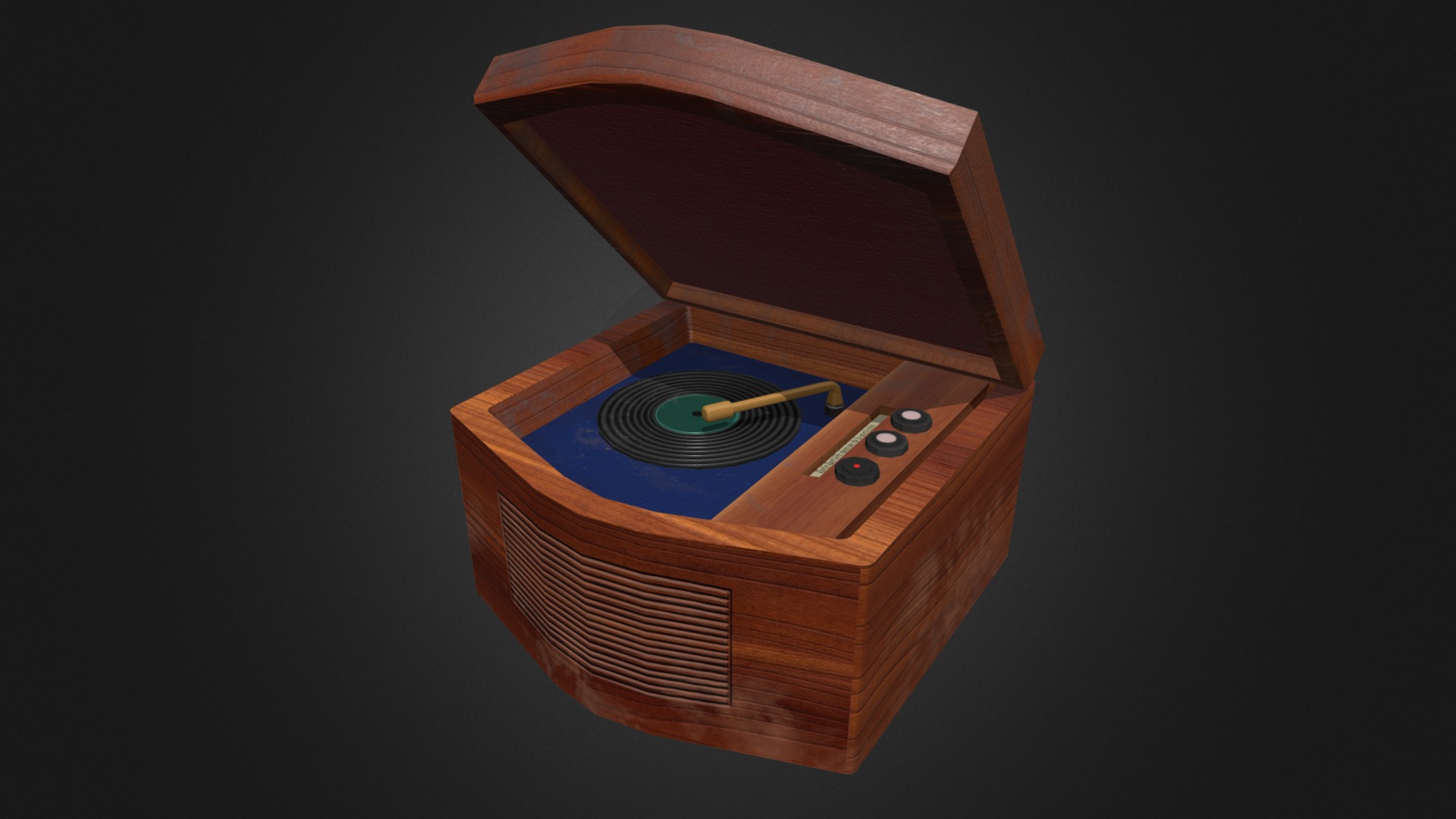 Record Player (v.1) - 3D model by sabiapril [9bf5324] - Sketchfab