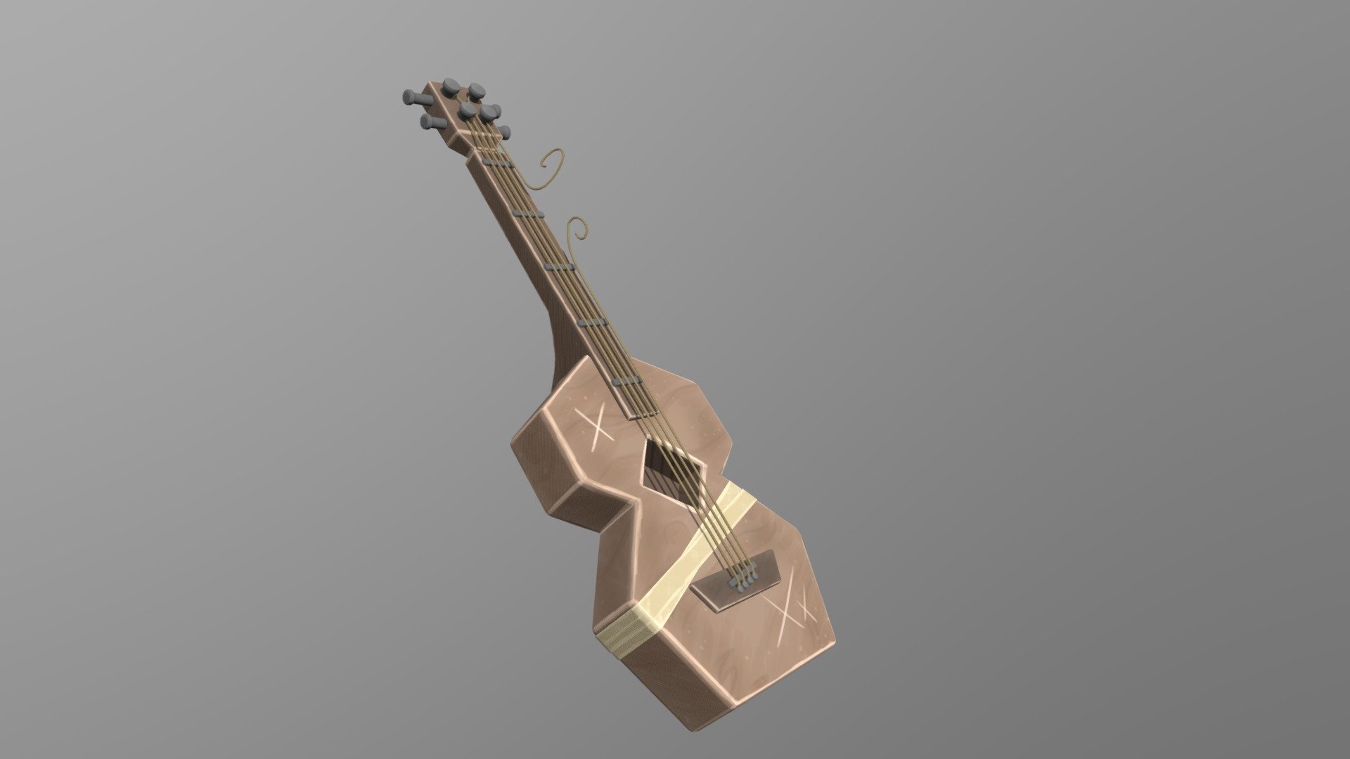 Stylized Guitar - 3D model by MatthewGrantJohnson [9bf6502] - Sketchfab