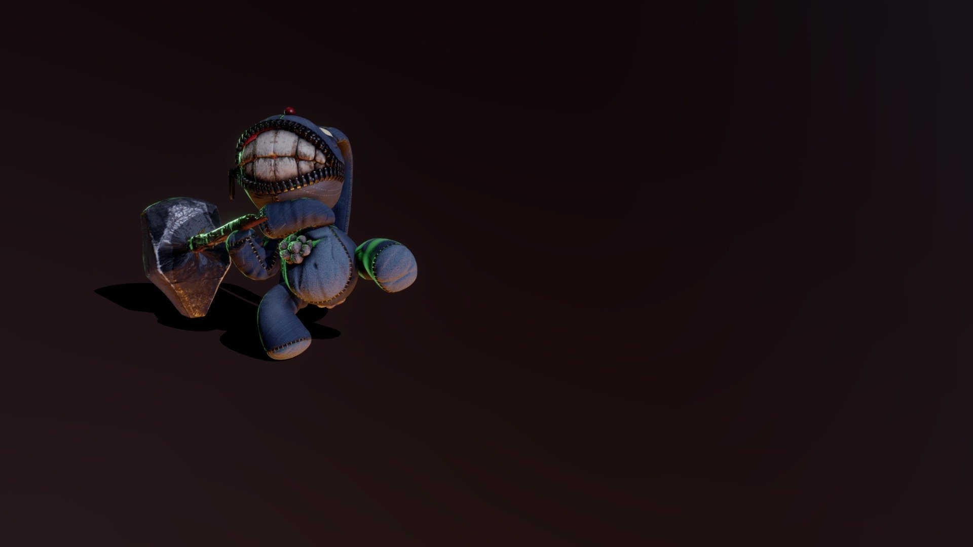 Animated Game-Ready Character - Creepy Bunny - Buy Royalty Free 3D ...