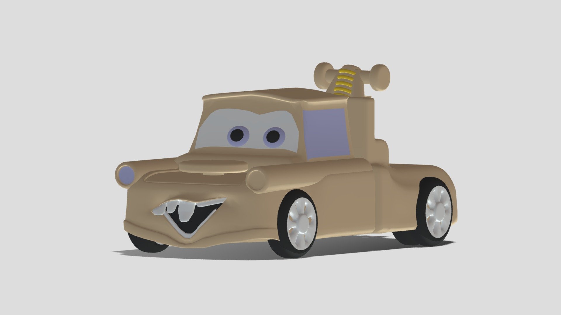 Tow Mater Car - Download Free 3D model by zairiq zairiq (@zairiqzairiq ...