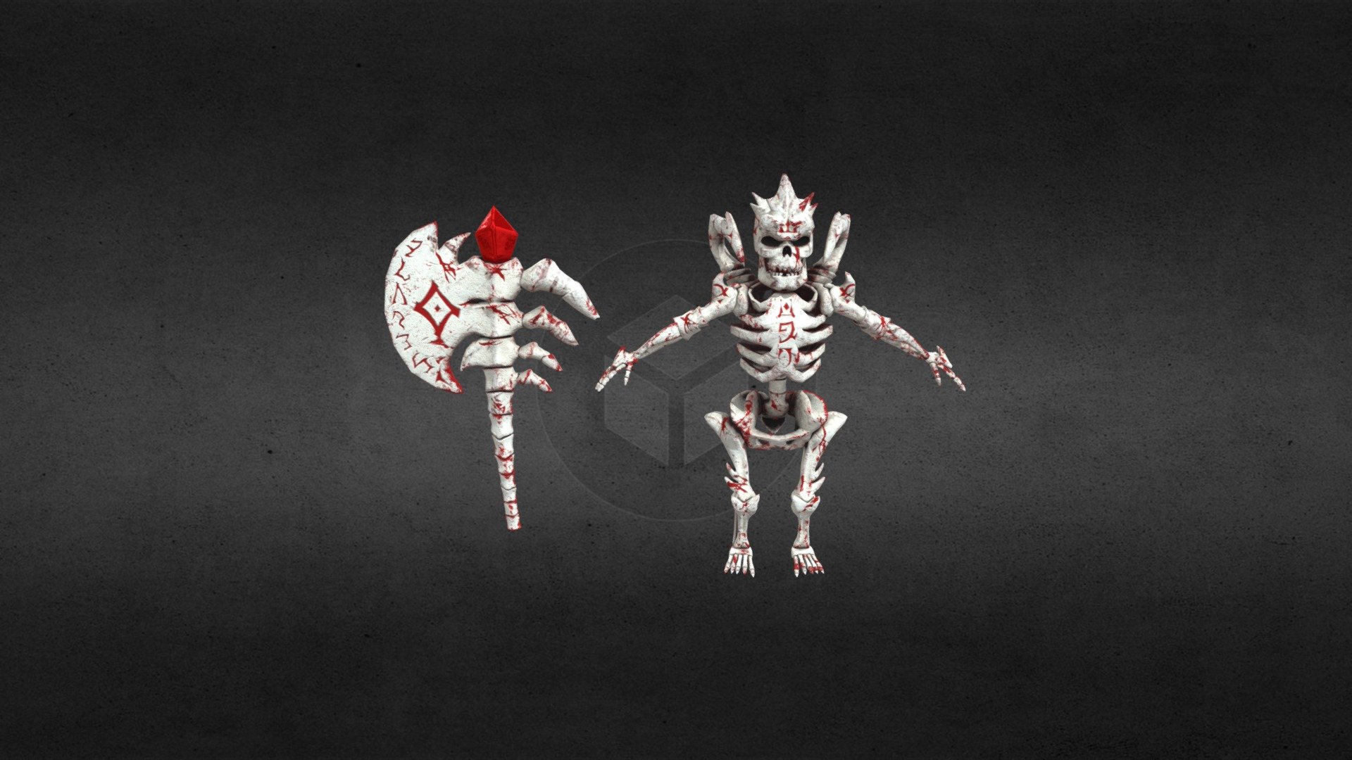 Skeleton Monster - 3D model by DkSkull [9bfa2fc] - Sketchfab
