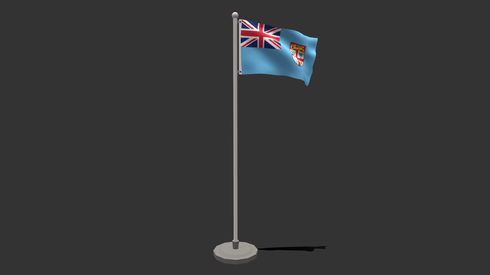 Low Poly Seamless Animated Fiji Flag - Buy Royalty Free 3D model by chroma3d (@vendol21 ...