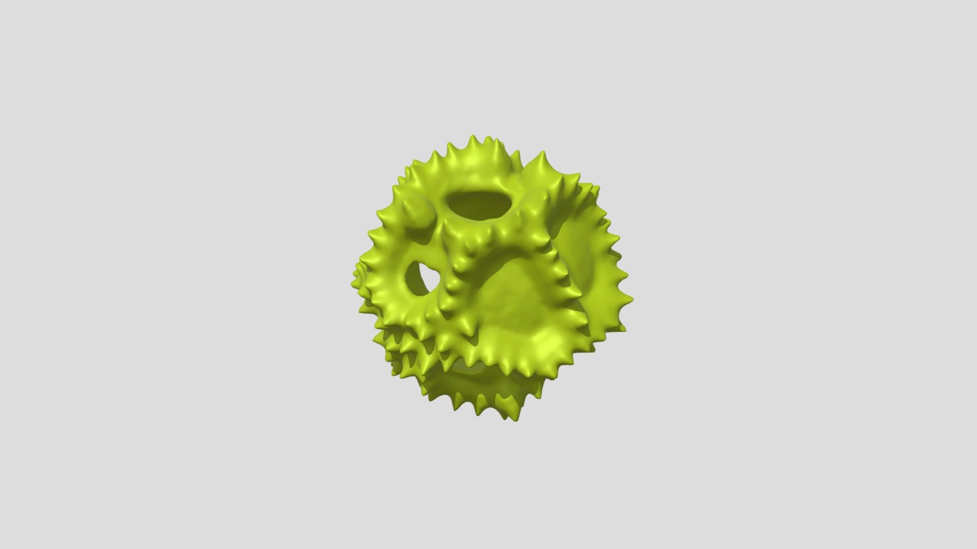 Hawkweed oxtongue (Picris hieracioides) pollen - 3D model by Cardiff ...