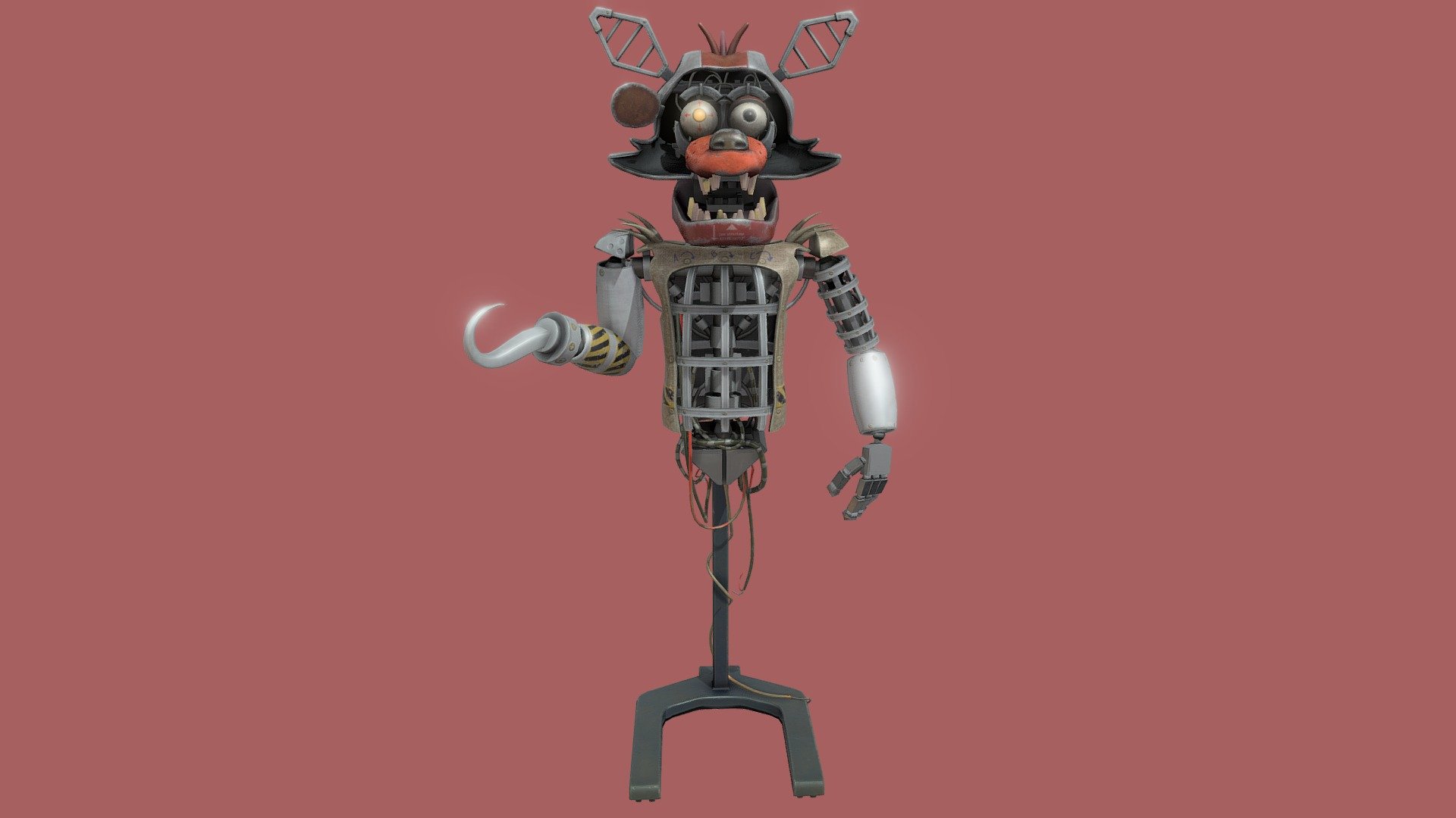 Fnaf SOTM Prototype Foxy - Download Free 3D model by skylajade69 ...