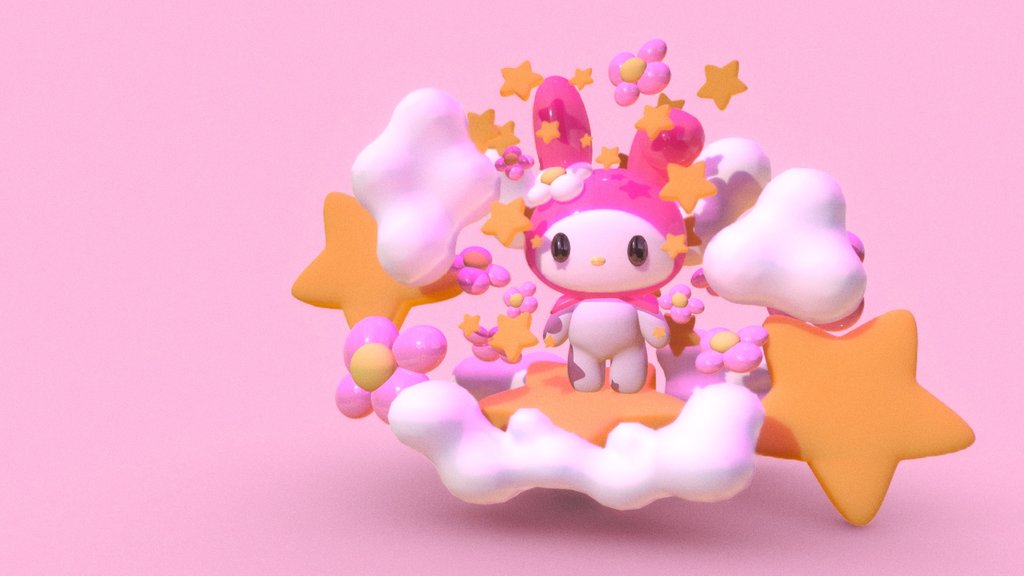hello kitty and other sanrio characters - A 3D model collection by ...