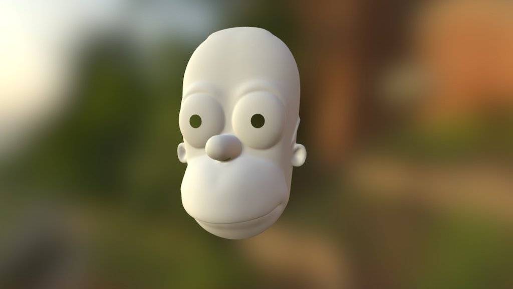 Homer Mask - 3D model by Royal 3D Studio (@royal3dstudio) [9c02033 ...