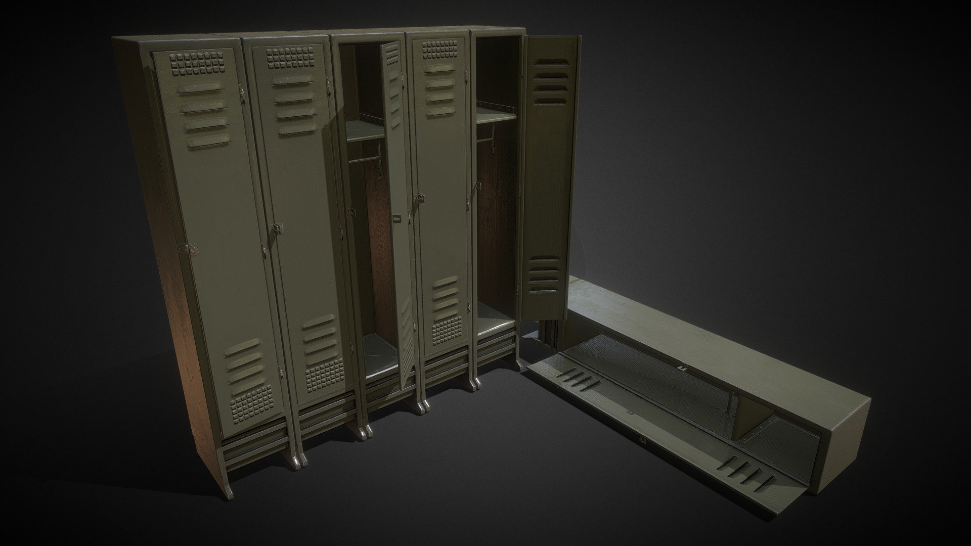 LOCKER - Buy Royalty Free 3D model by highraion [9c06259] - Sketchfab Store