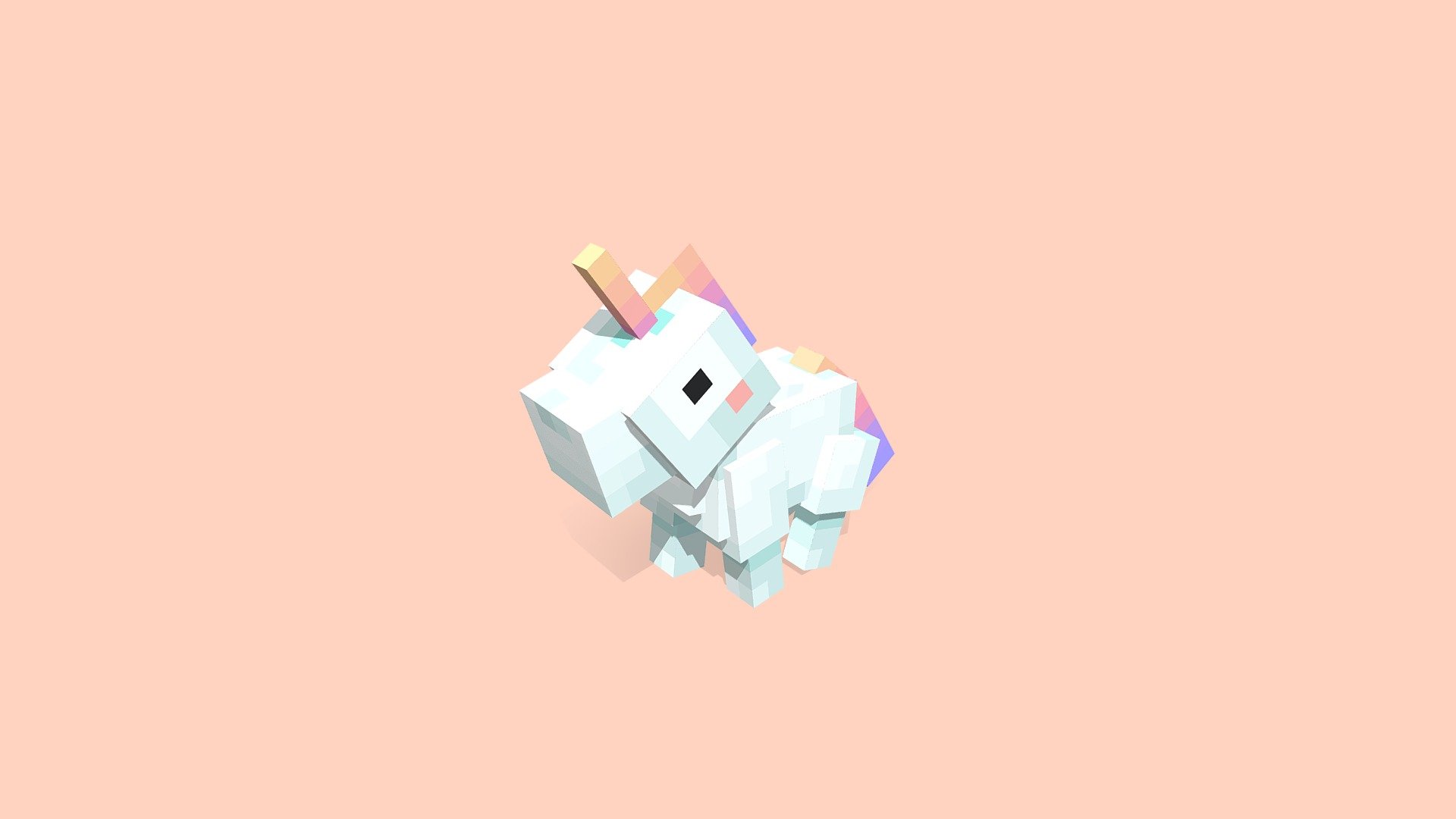 Baby Unicorn - Minecraft Creature - 3D model by Bono (@bonogakure ...