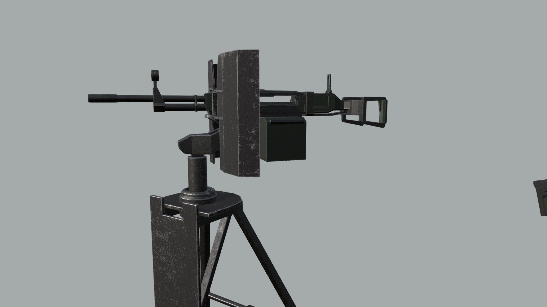 Heavy Machinegun (game model) - 3D model by fragelius [9c09732] - Sketchfab