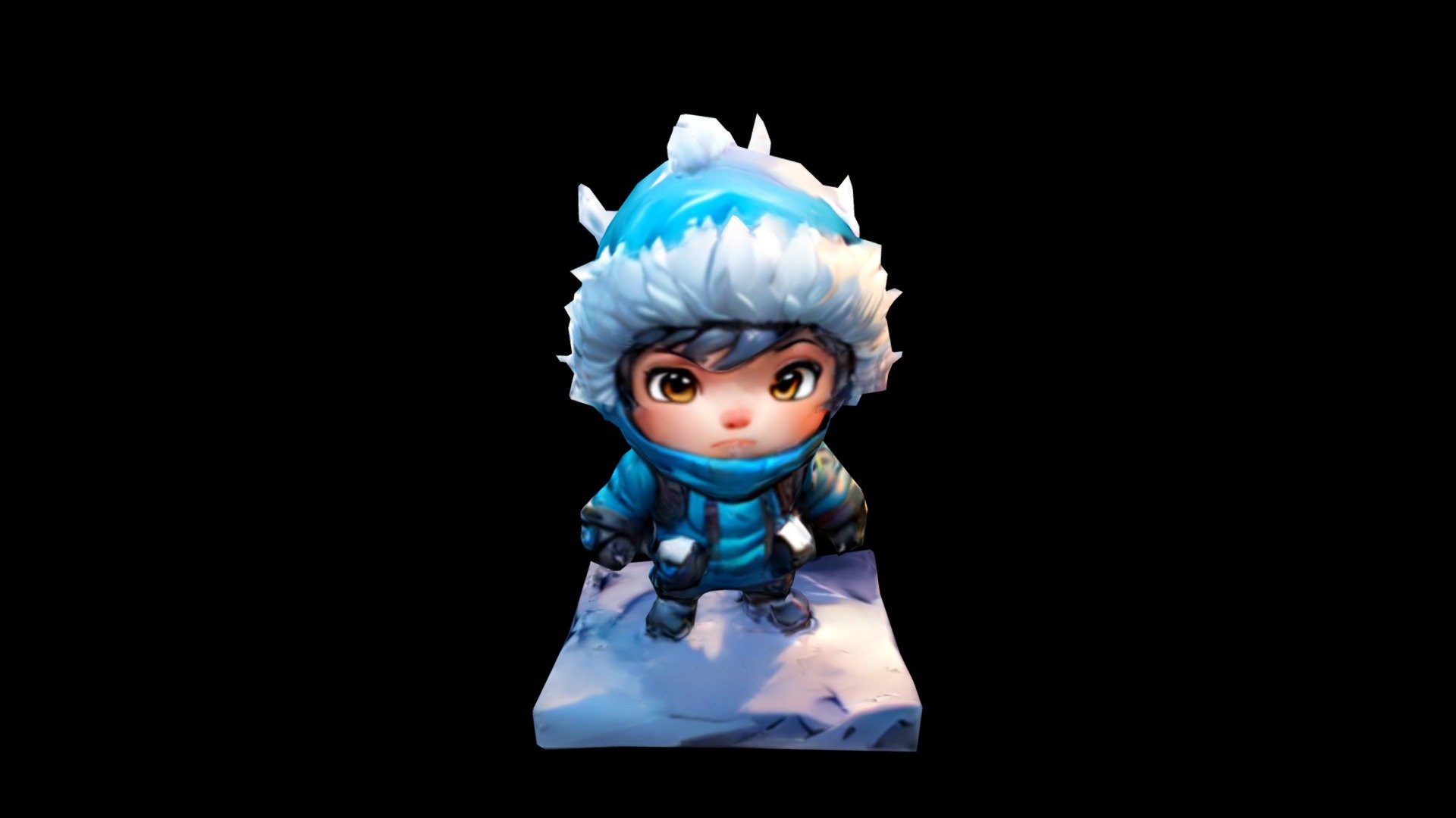 Braelyn in winter attire with a focused expressi - Download Free 3D ...