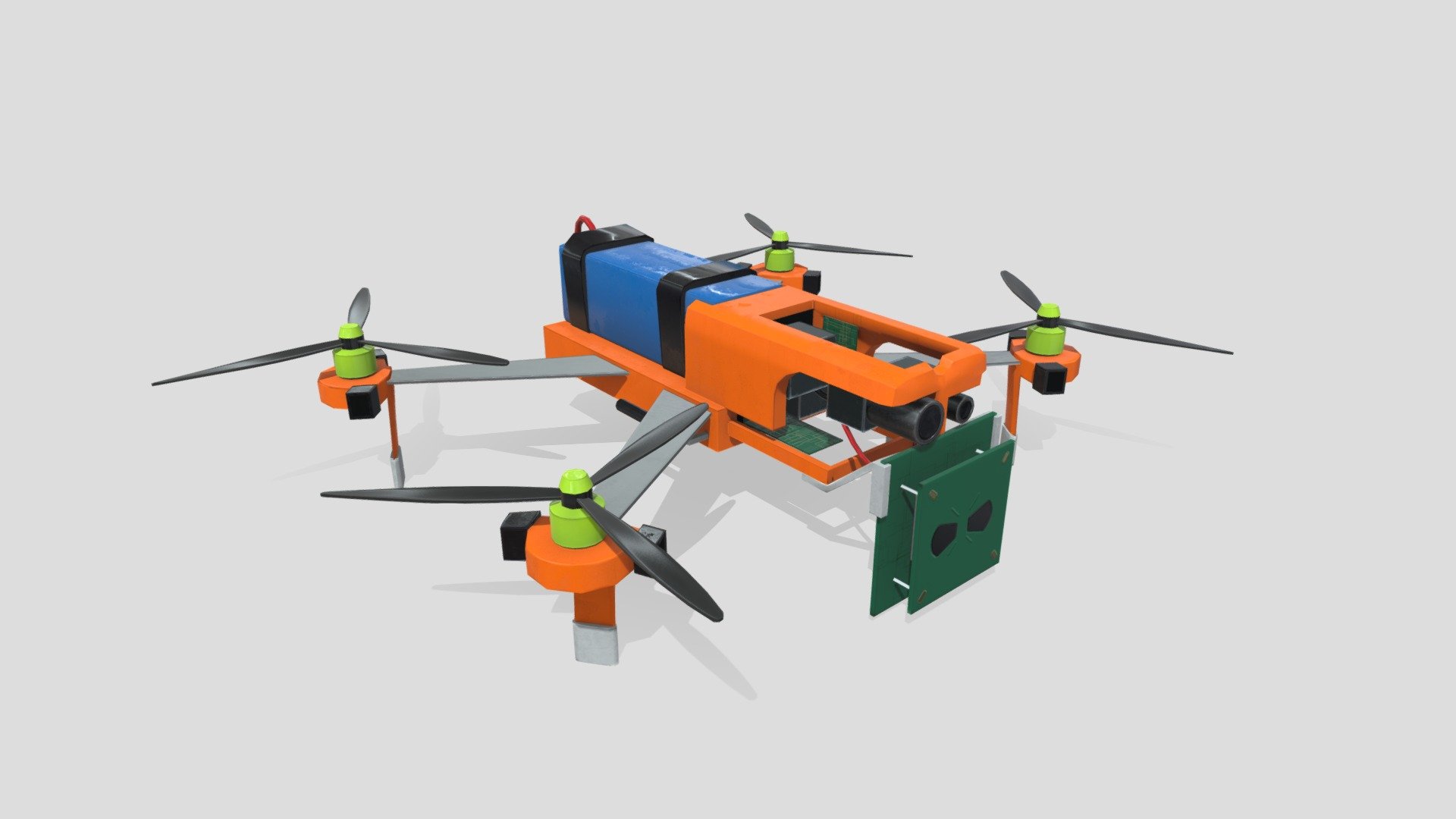 Drone (test) - 3D model by Vladislav Jarmonov (@tafelynx) [9c0be9a ...