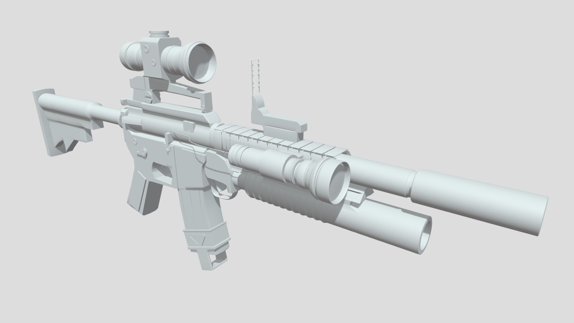 M4 carbine - 3D model by MilanDobrita [9c0c6b3] - Sketchfab