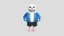 Sans Low-poly - 3D model by marybolsa [9c0f801] - Sketchfab