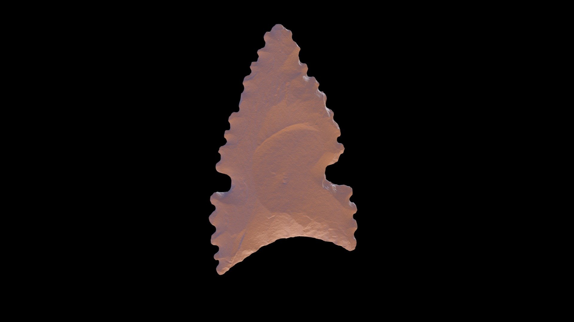 Stone Harpoon Point 石銛/鋸歯尖頭器_animation - 3D model by IUK Archaeology ...