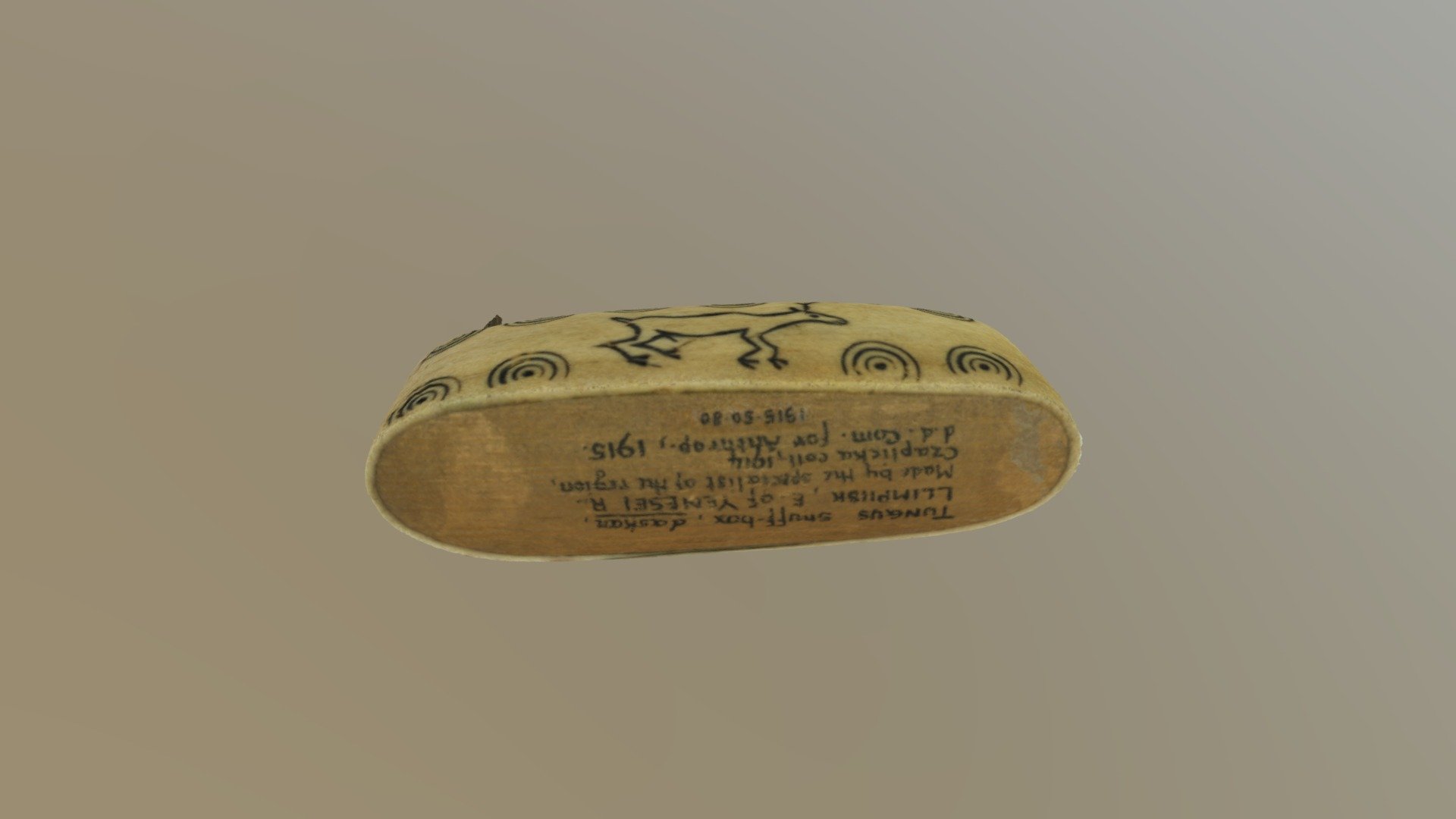 Evenki snuff-box (daskan) - 3D model by jvider [9c16bb4] - Sketchfab