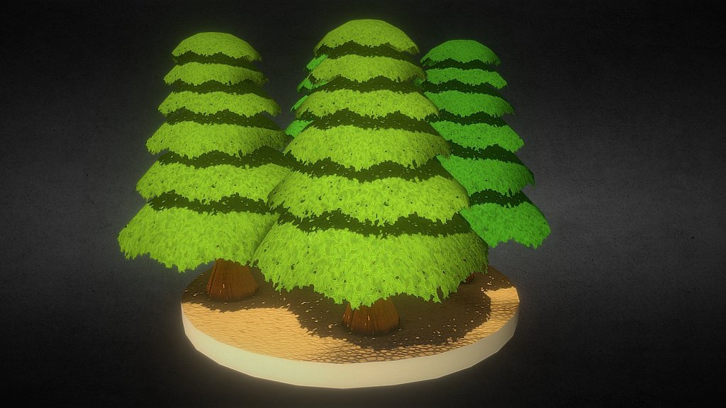 The Little Ville - Trees - 3D model by Spotland Live Graphics ...