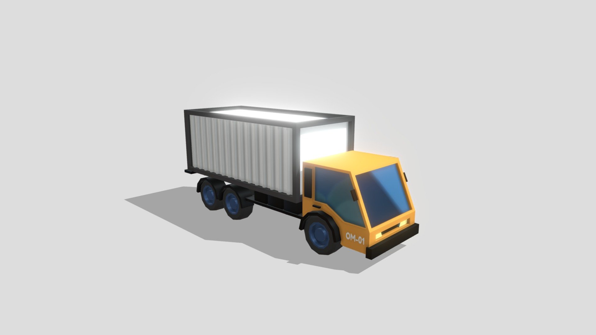 Low Poly Container Truck - Buy Royalty Free 3D model by OctoMan ...