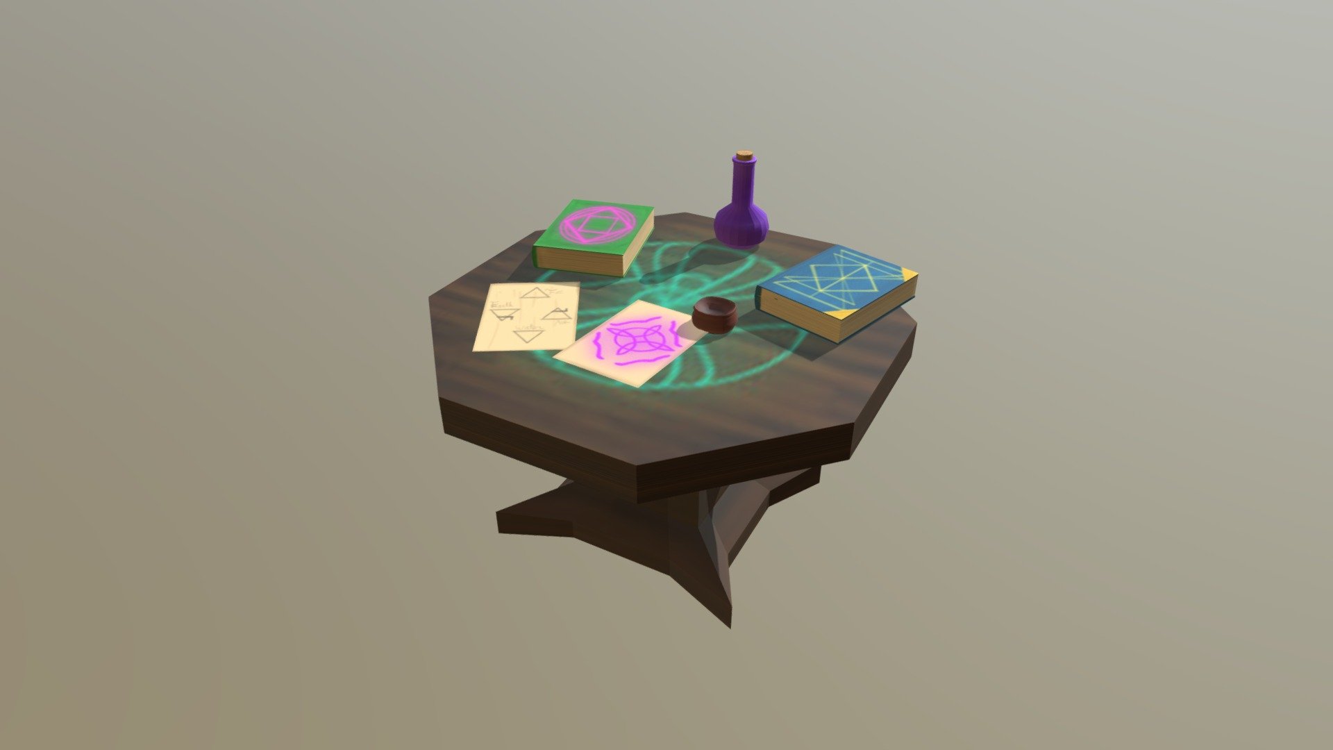Alchemy Table - 3D model by AlbieNoname (@daddystone3068) [9c1a1f8 ...