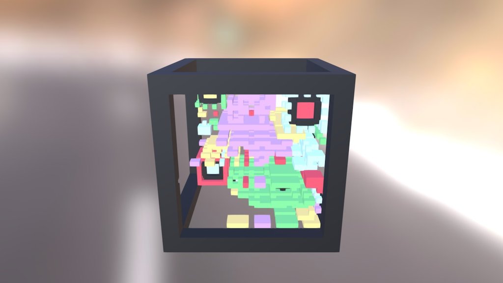 3d QR Code (WIP) - 3D model by CerealKitten [9c1a483] - Sketchfab