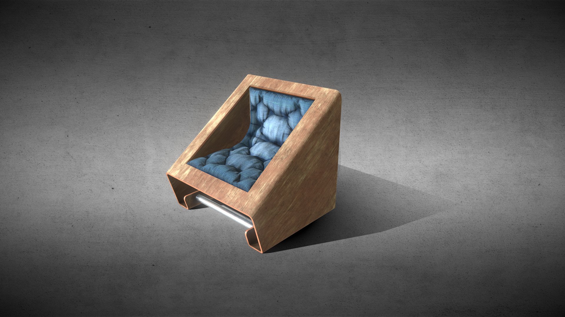 Wooden Chair - 3D model by Watndit [9c1bd0a] - Sketchfab
