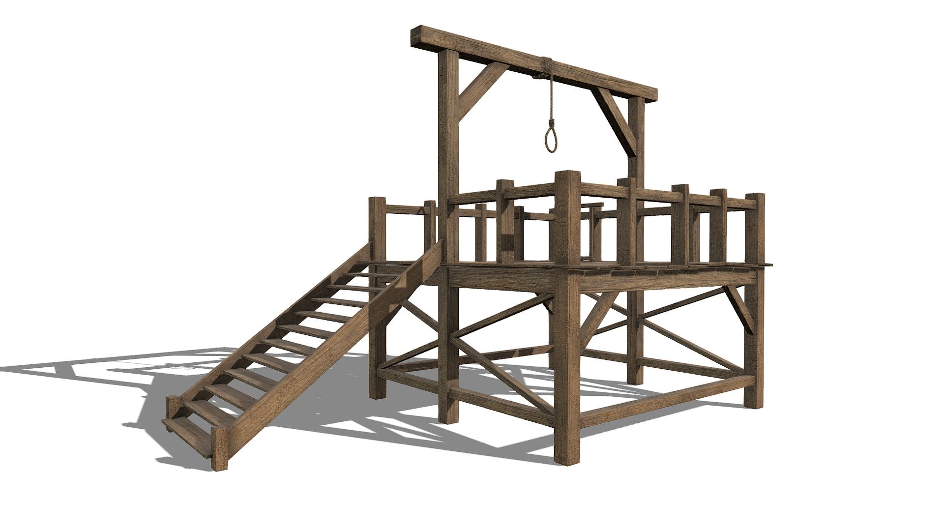 Medieval Gallows / Hanging Post - Buy Royalty Free 3D model by Studio ...