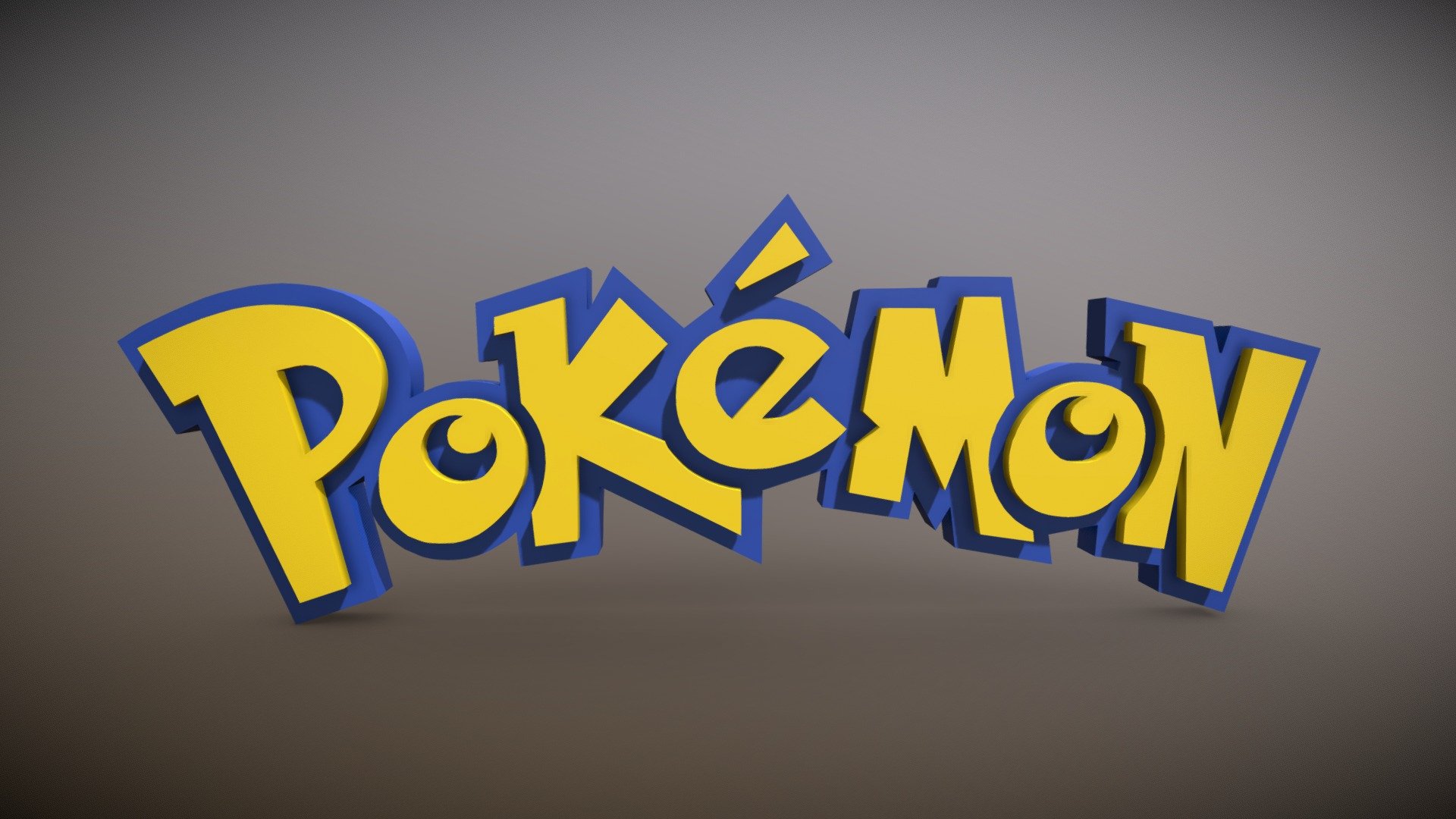 Pokemon Logo - Buy Royalty Free 3D model by yogi_sandhi [9c1d287 ...