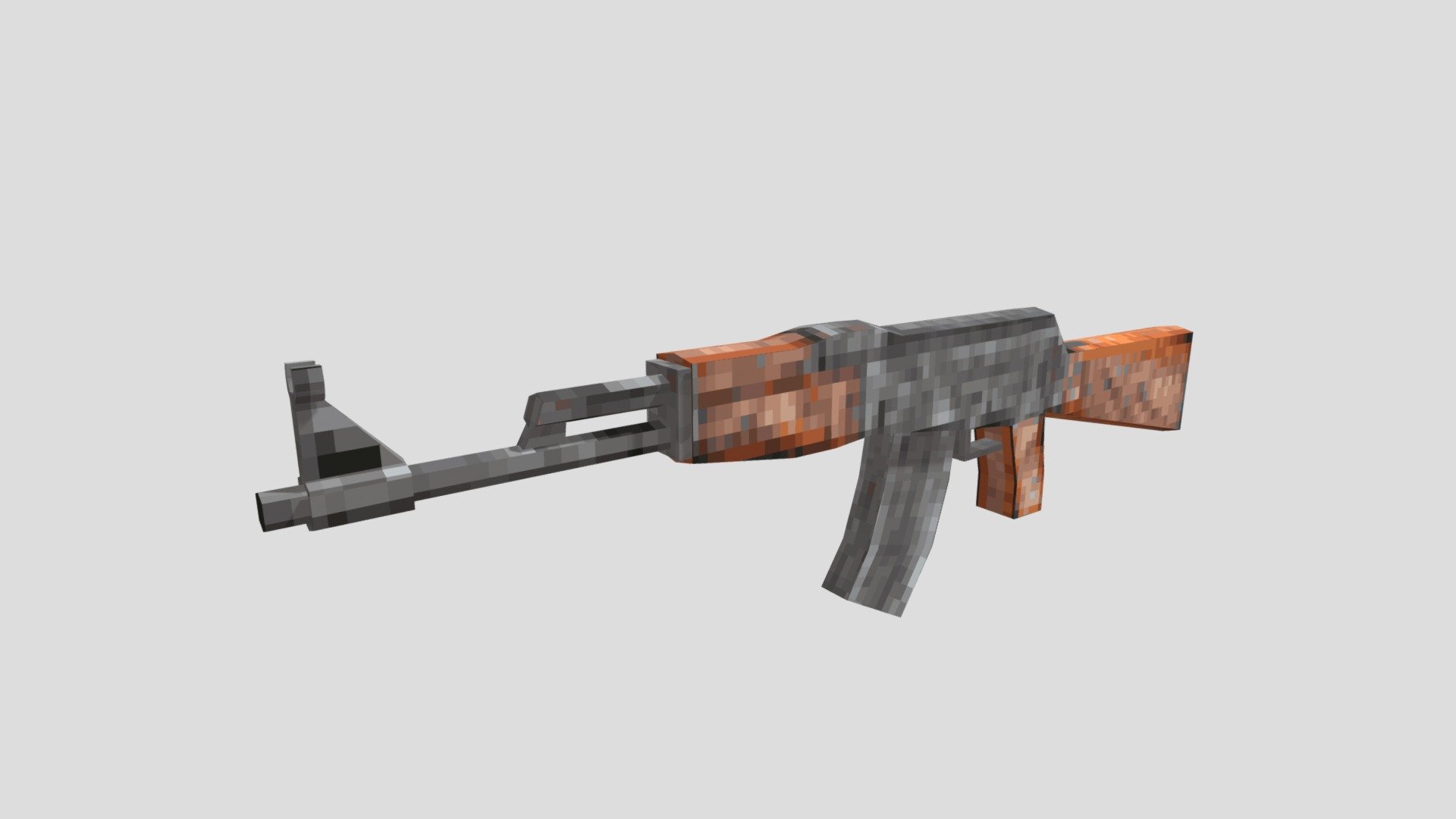 PSX Low-Poly Ak-47 - 3D model by SwanLakeGames [9c1e26f] - Sketchfab