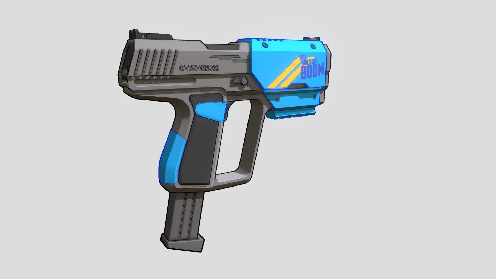 Cartoon Pistol - 3D model by Abe Viljoen (@AbeViljoen) [9c1e882 ...