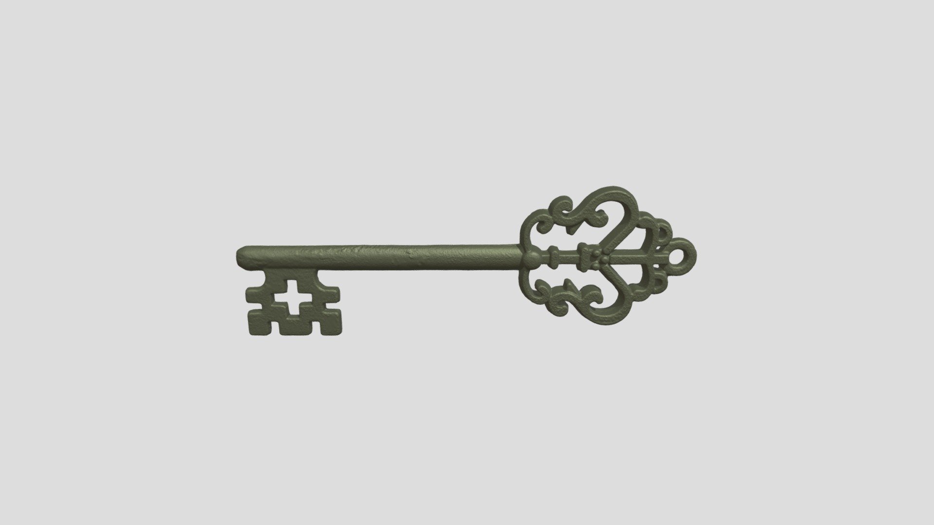 Copper key - Download Free 3D model by 1-3D.com [9c20c12] - Sketchfab