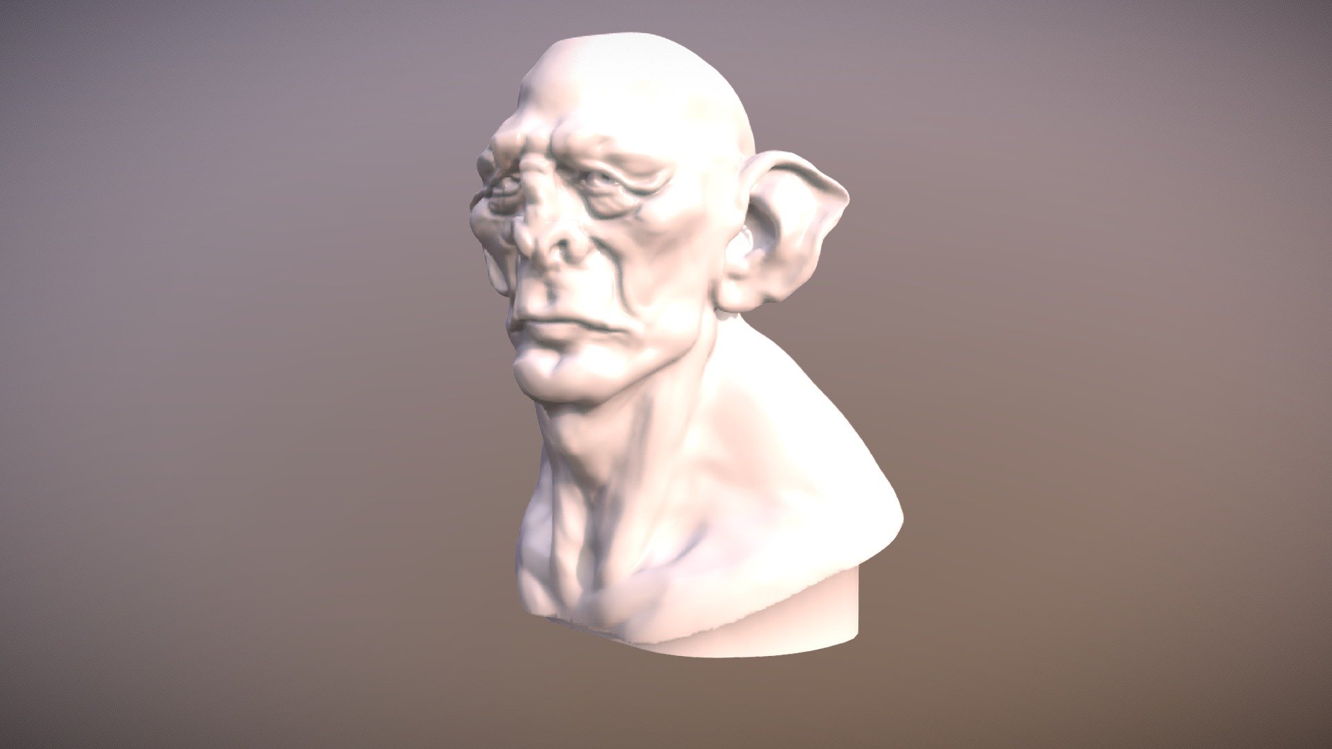Orc Bust Statue - 3D model by Aku (@ErkBlender) [9c20f94] - Sketchfab